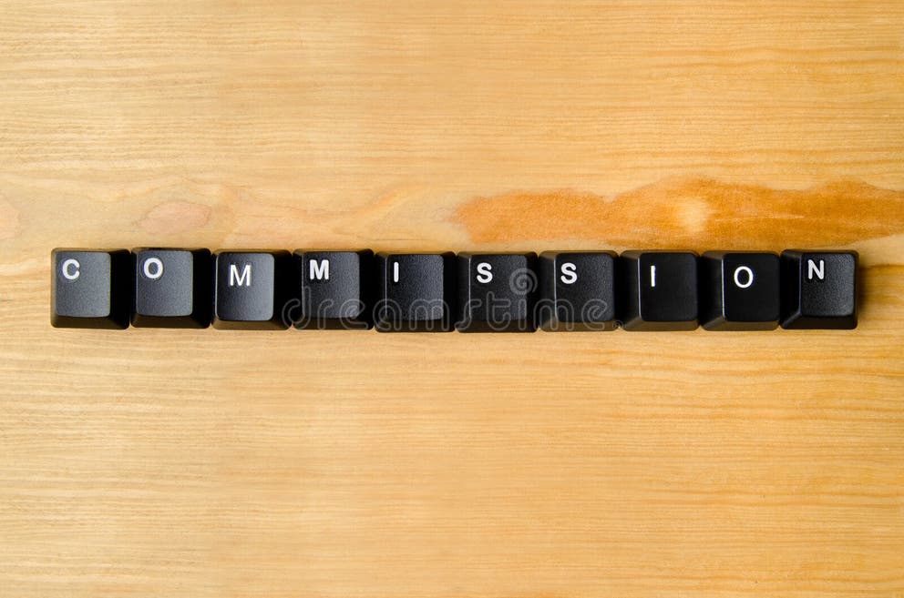 Commission word stock photo. Image of text, alphabet - 95049660