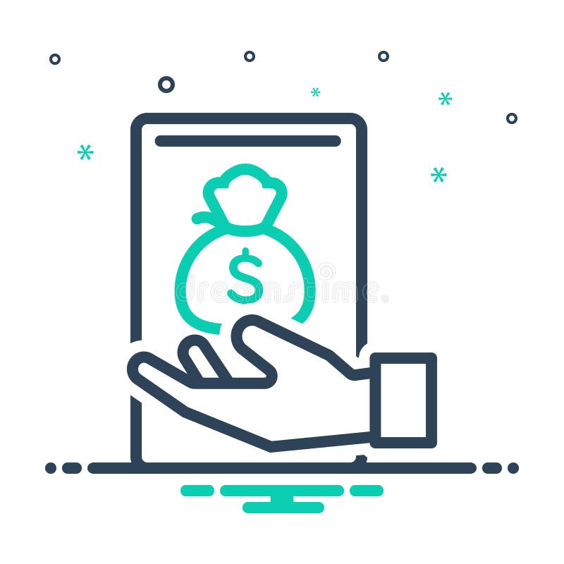 Mix Icon for Commissions, Banking and Finance Stock Vector ...