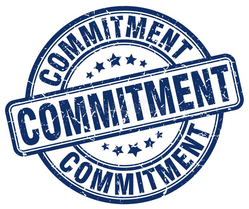 Our Commitment Blue Stripes Symbols Stock Illustration - Illustration ...