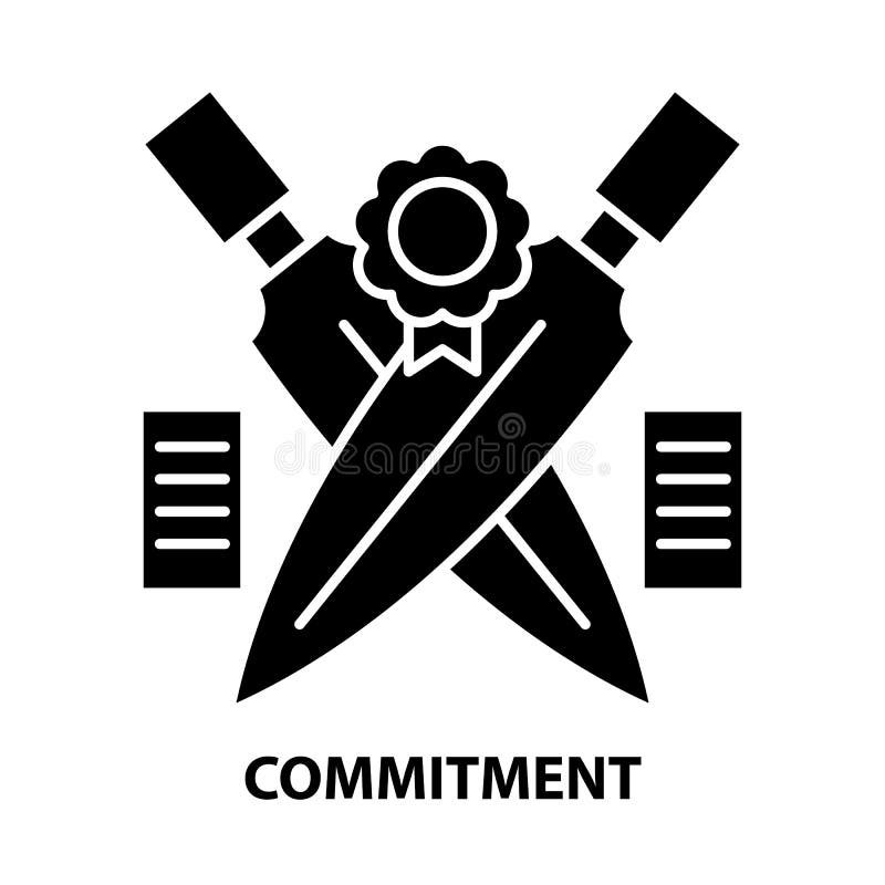 Commitment Icon. Outline Filled Creative Elemet from Business ...