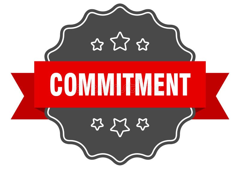 Commitment Label. Commitment Round Band Sign Stock Vector ...
