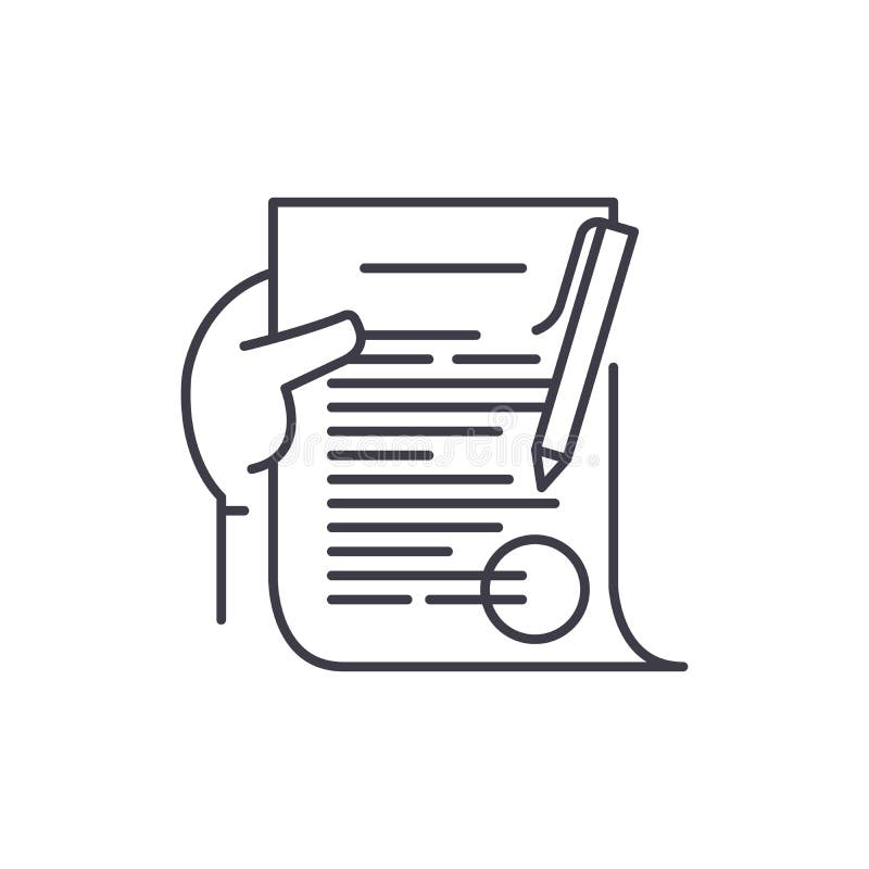 Commitment Line Icon Concept. Commitment Vector Linear Illustration ... Commitment Line Icon Concept. Commitment Vector Linear Illustration ...