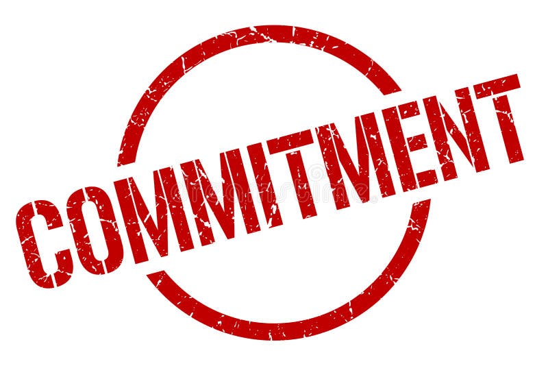 Commitment stamp stock vector. Illustration of textured - 137022508