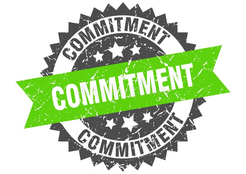 Commitment button stock vector. Illustration of banner - 196836574