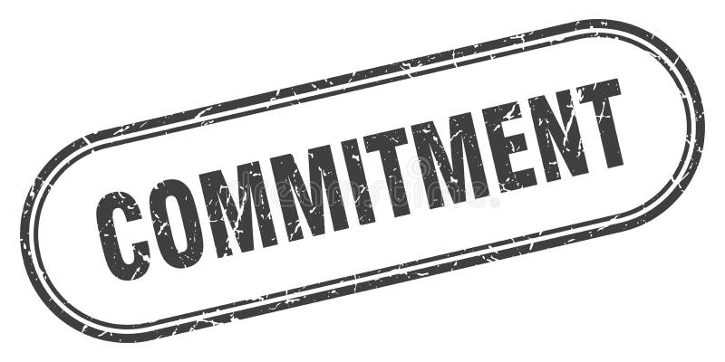 Commitment stock vector. Illustration of banner, speech - 124340830