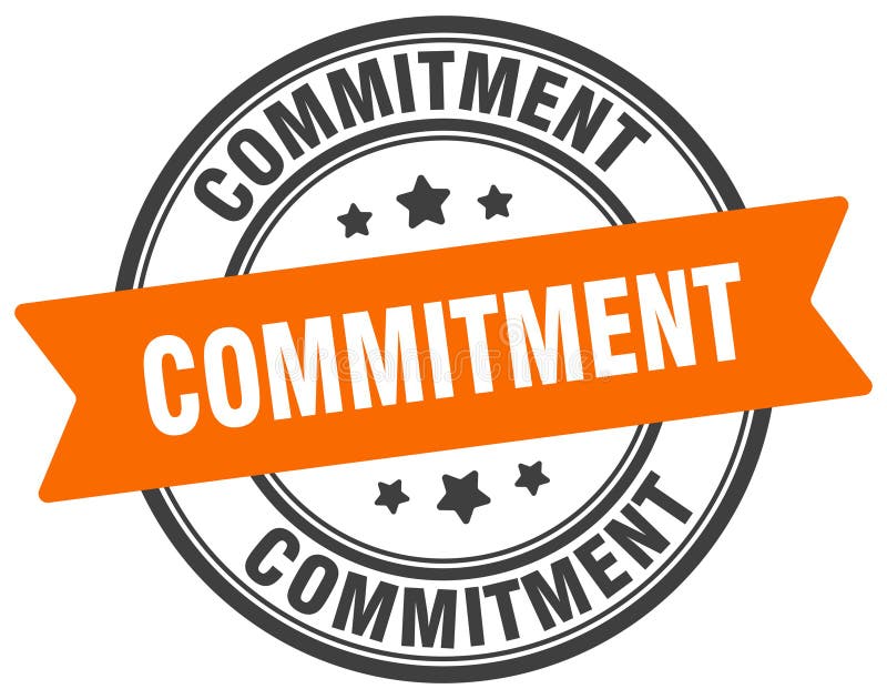 Commitment Stamp. Sign. Seal Stock Vector - Illustration of isolated, band: 90682417