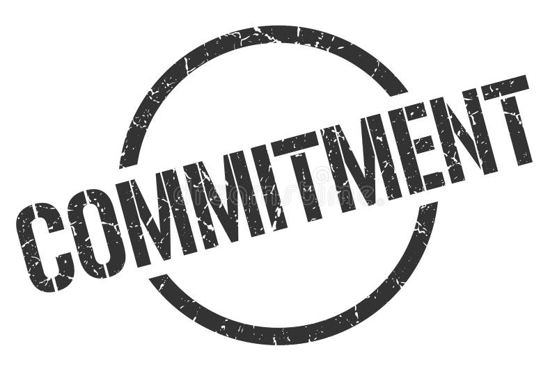 Commitment stamp stock vector. Illustration of stamp - 136943909