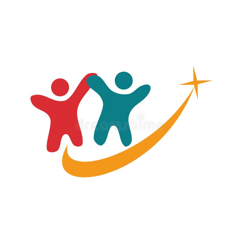 Commitment Teamwork Together Business Logo Illustration Vector Stock ...
