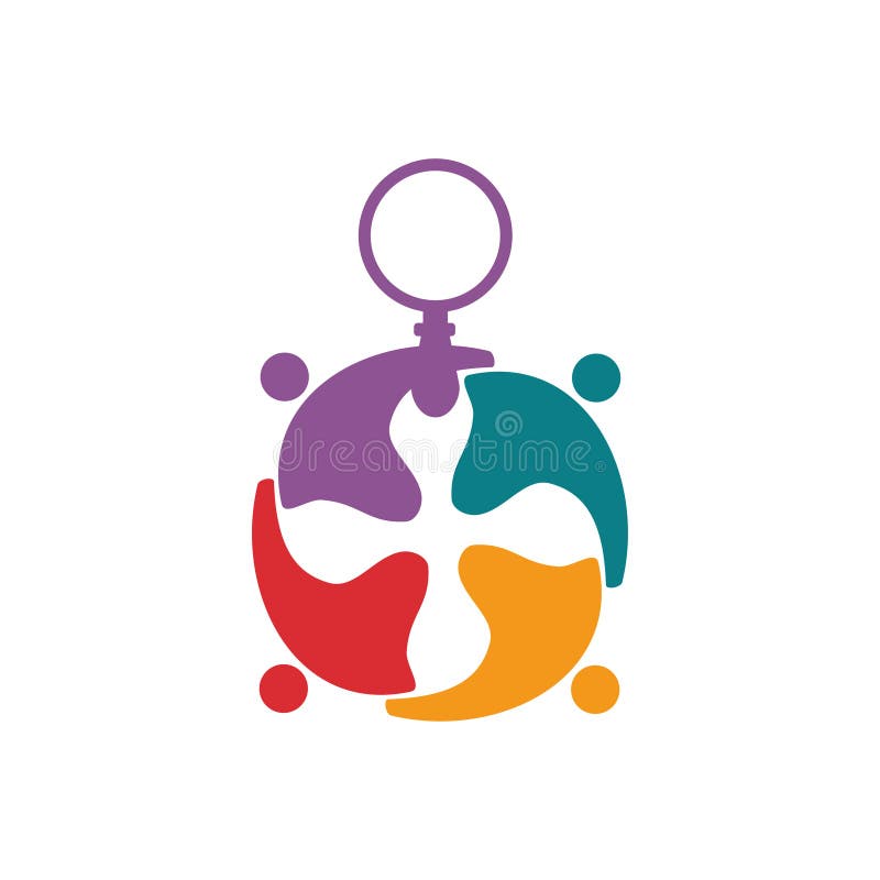 Commitment Teamwork Together Business Logo Illustration Vector Stock ...