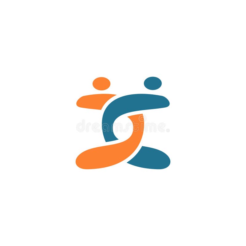 Commitment Teamwork Together Business Logo Illustration Vector Stock ...