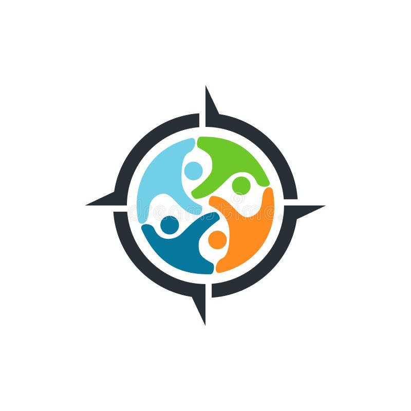 Commitment Teamwork Together Business Logo Illustration Vector Stock ...