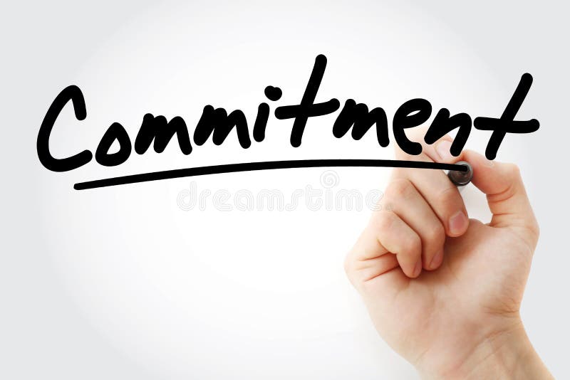 Commitment word cloud stock illustration. Illustration of collage ...