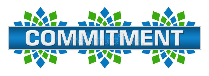 Commitment Green Symbols Top Bottom Stock Illustration - Illustration ...