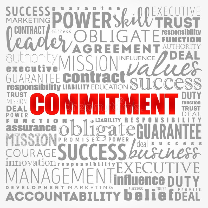 Commitment Word Cloud Collage, Business Concept Background Stock ... Commitment Word Cloud Collage, Business Concept Background Stock ...