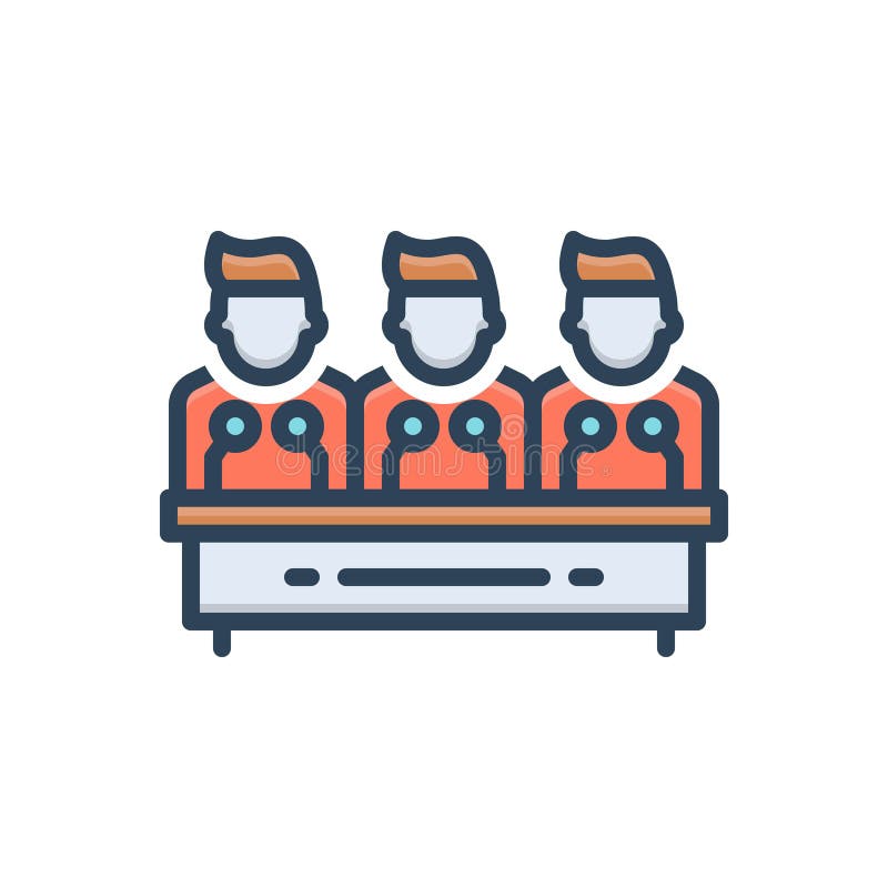 Color Illustration Icon for Committee, Council and Team Stock Vector ...