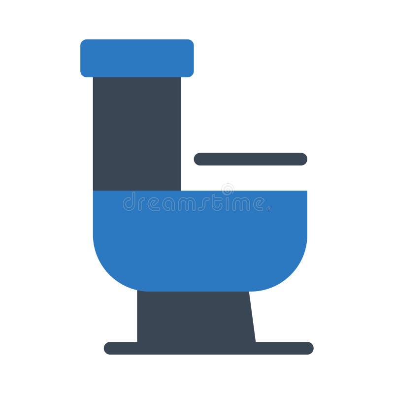 Commode Vector Glyph Color Icon Stock Illustration - Illustration of ...