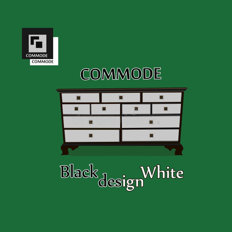 Commode illustration stock vector. Illustration of bright - 83636724