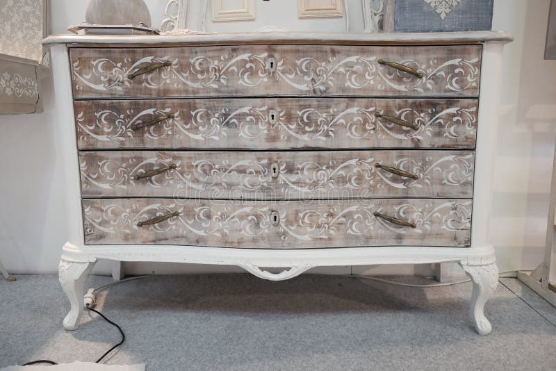 Commode shabby chic stock photo. Image of light, object - 111203144