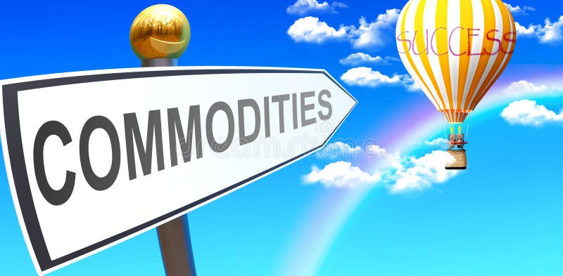 Commodities Leads To Success Stock Illustration - Illustration of life ...