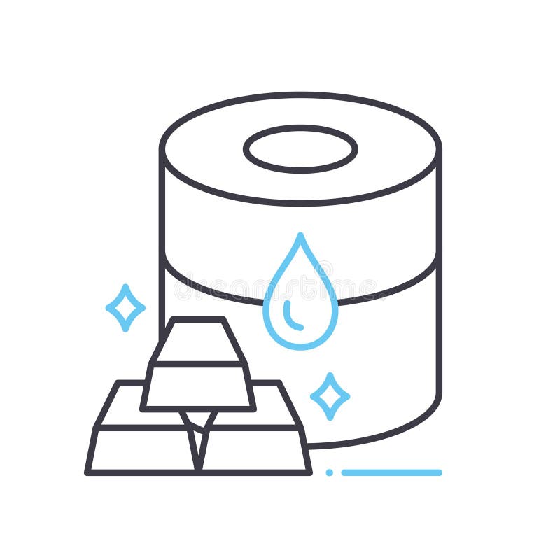 Commodities Line Icon, Outline Symbol, Vector Illustration, Concept ...