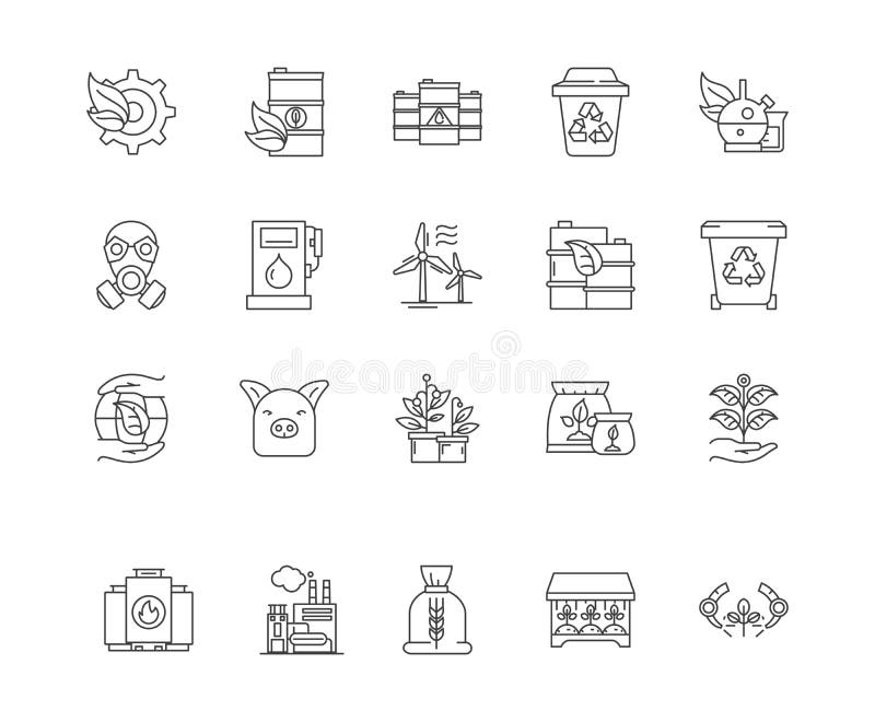 Commodity Brokers Line Icons, Signs, Vector Set, Outline Illustration ...