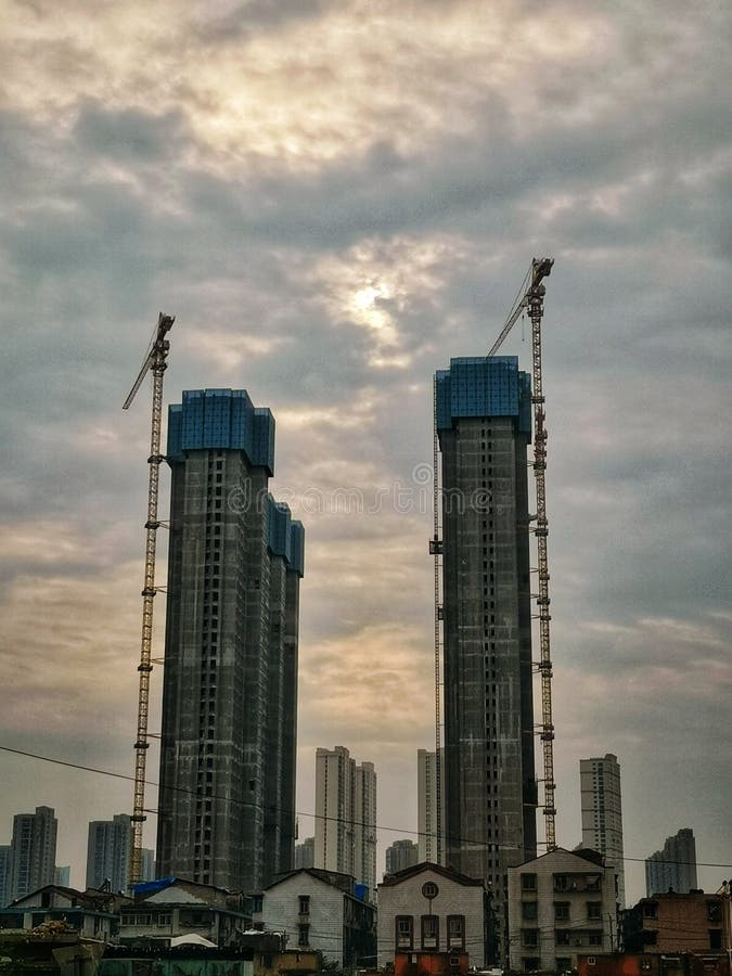 Commodity Buildings Under Construction Stock Image - Image of commodity ...