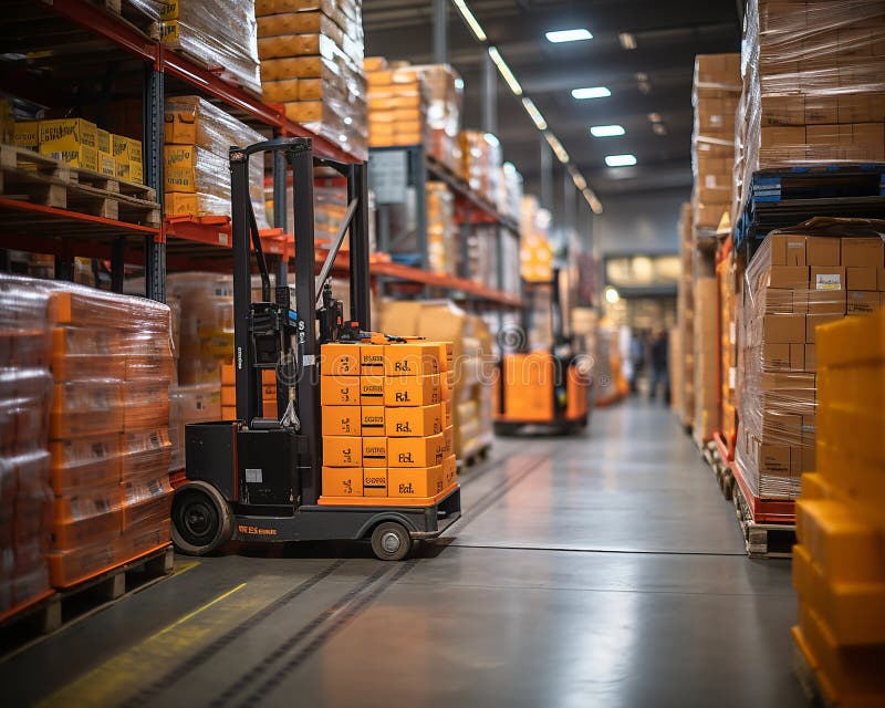 Commodity Cargo Packed in Transport Boxes Stock Illustration ...