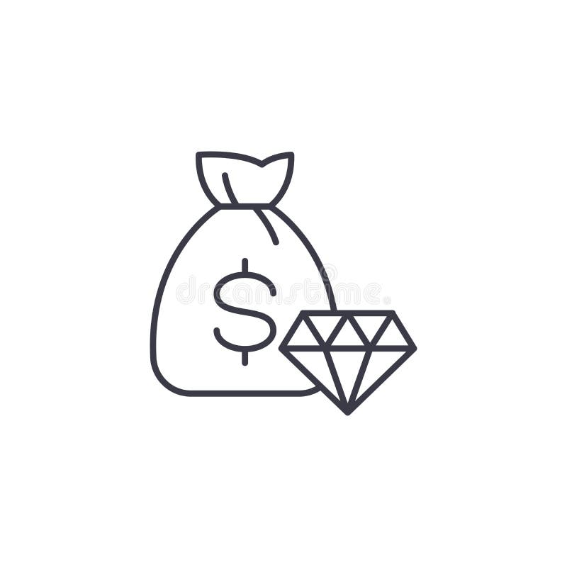 Commodity Exchange Game Linear Icon Concept. Commodity Exchange Game ...