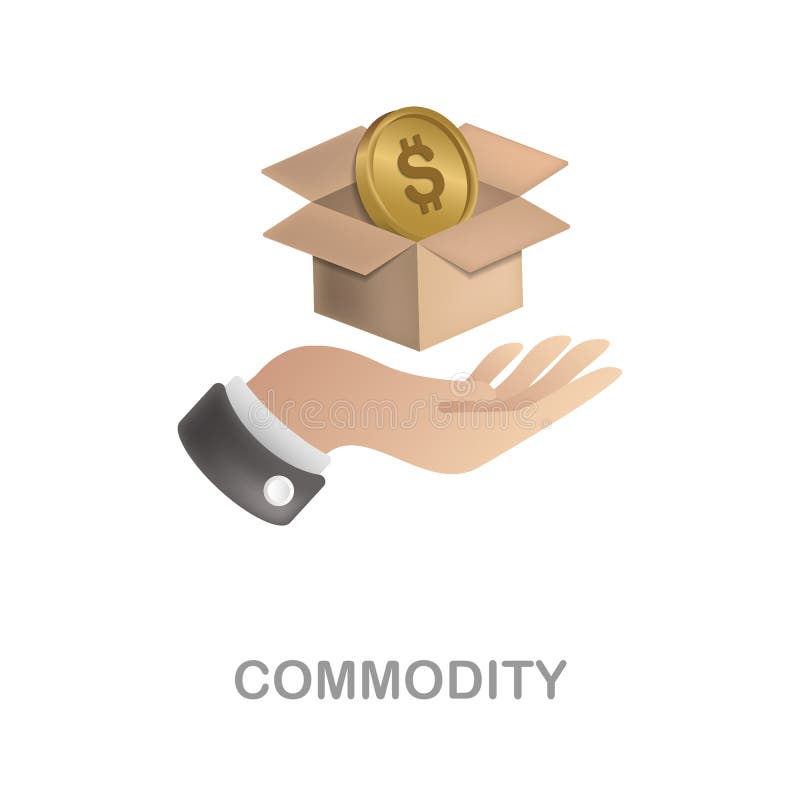 Commodity Icon. 3d Illustration from Economic Collection Stock ...