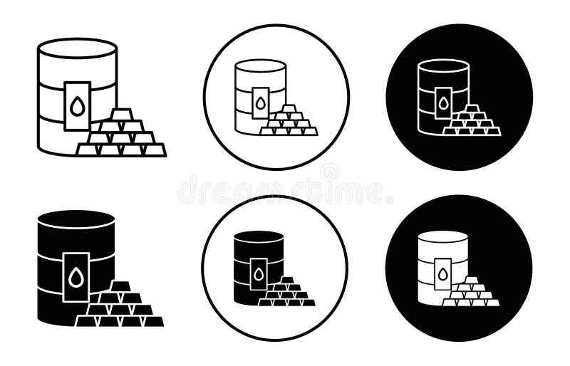 Commodity Icon Outline Flat Icon Stock Illustration - Illustration of ...