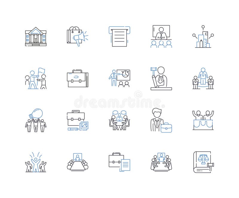 Commodity Trading Line Icons Collection Futures Commodities