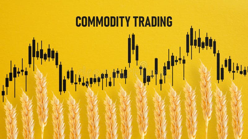 Commodity Trading is Shown Using the Text and Photo of Ears of Wheat ...