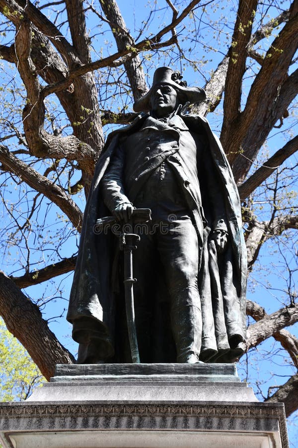 Commodore John Barry Statue at Franklin Park in Washington DC Stock ...