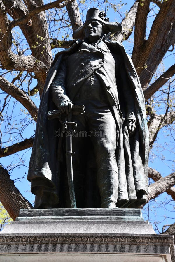 Commodore John Barry Statue at Franklin Park in Washington DC Stock ...
