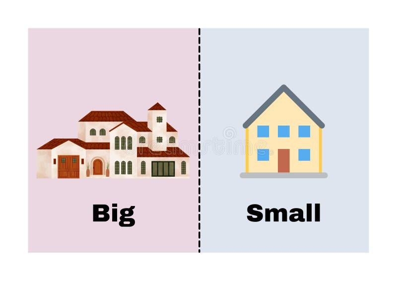 Common Adjectives Vocabulary EFL Flashcards - 3 Stock Illustration ...