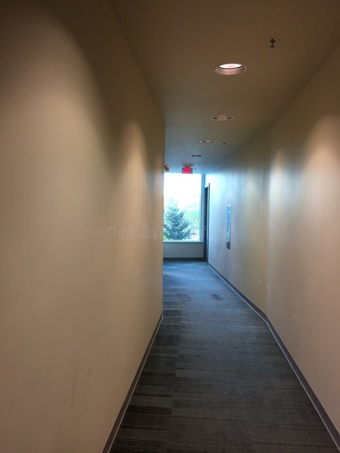 Common Area Hall Way Commercial Building Stock Image - Image of ...