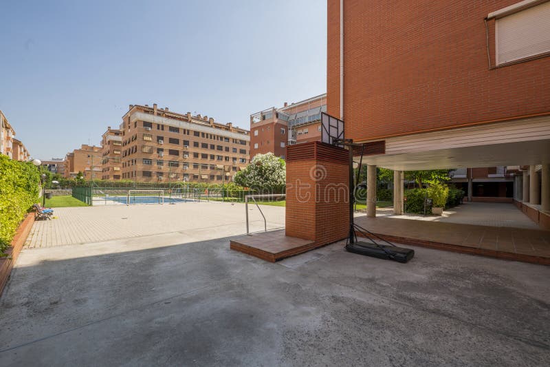 Common Areas of an Urban Housing Development with Swimming Pools and ...