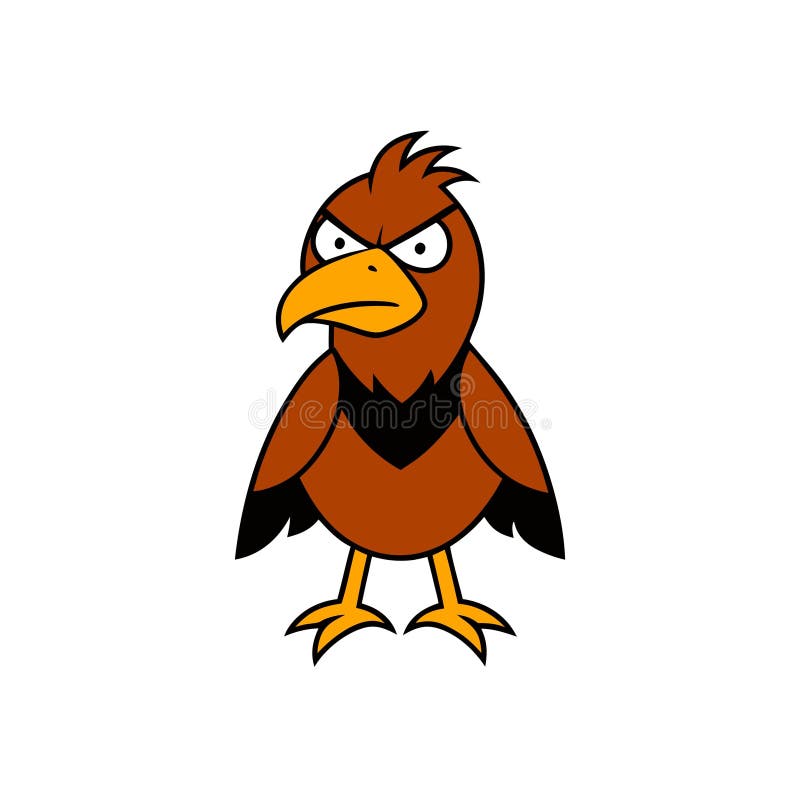 Common Buzzard Bird Angry Icon Vector Stock Vector - Illustration of ...