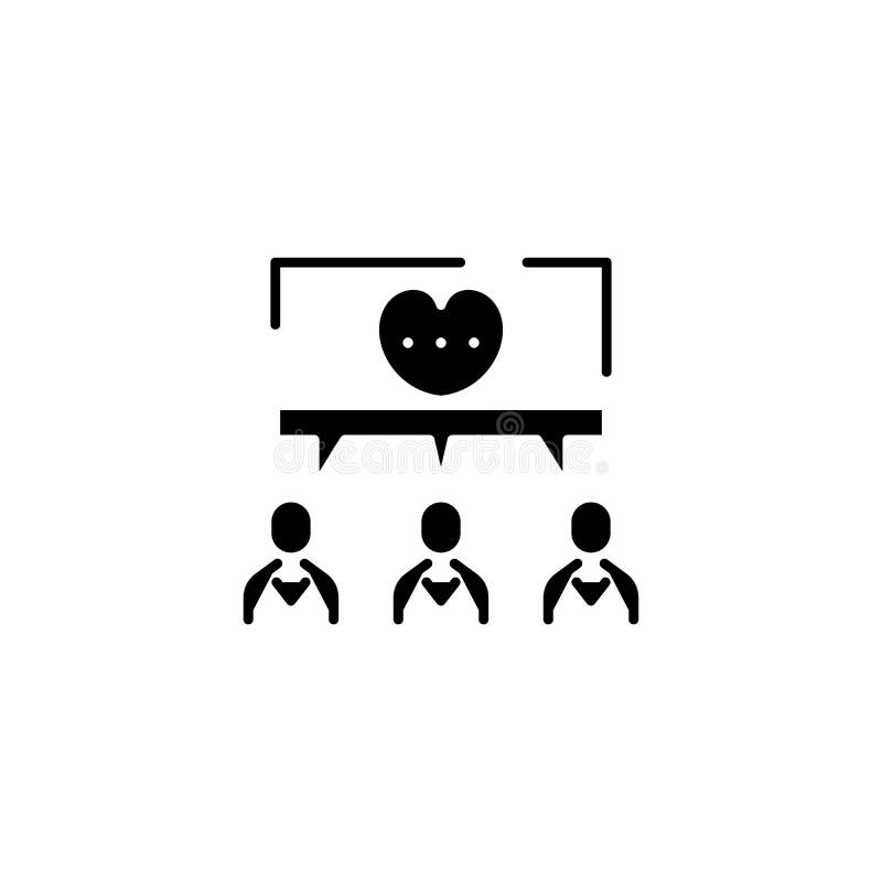 Common Cause Black Icon Concept. Common Cause Flat Vector Symbol, Sign ...