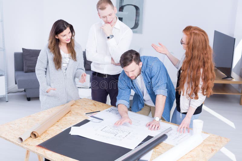 Common Commitment To the Project Stock Image - Image of drawing ...