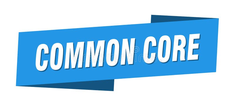 Common Core Banner Template. Common Core Ribbon Label Stock Vector ...