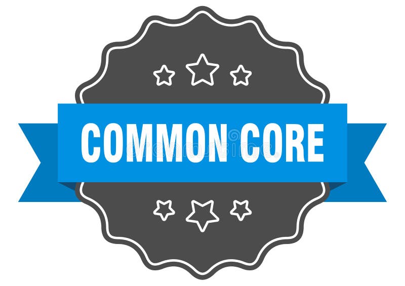 Common core label stock vector. Illustration of gray - 194928158