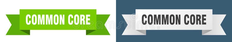 Common Core Ribbon. Common Core Isolated Paper Sign. Banner Stock ...
