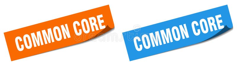 Common Core Sticker. Common Core Sign Set Stock Vector - Illustration ...