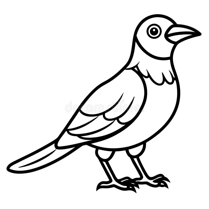 Common Grackle Bird Smiles Icon Vector Stock Vector - Illustration of ...