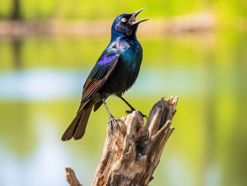 Grackle Perches Stock Illustrations – 8 Grackle Perches Stock ...