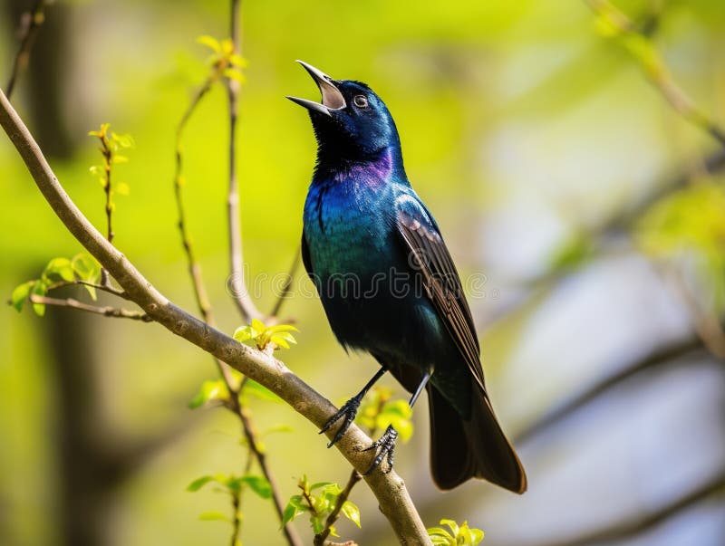 Common Grackle Made with Generative AI Illustration Stock Illustration ...