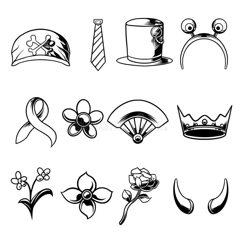 Common Items that we Often Use Stock Vector - Illustration of cartoon ...