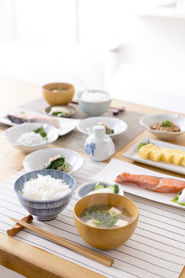 General Japanese breakfast stock photo. Image of meal - 169950588