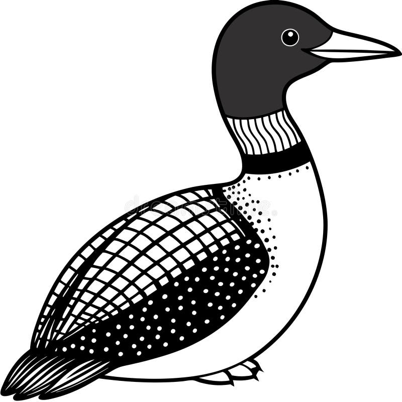 Loon Drawing Stock Illustrations – 145 Loon Drawing Stock Illustrations ...